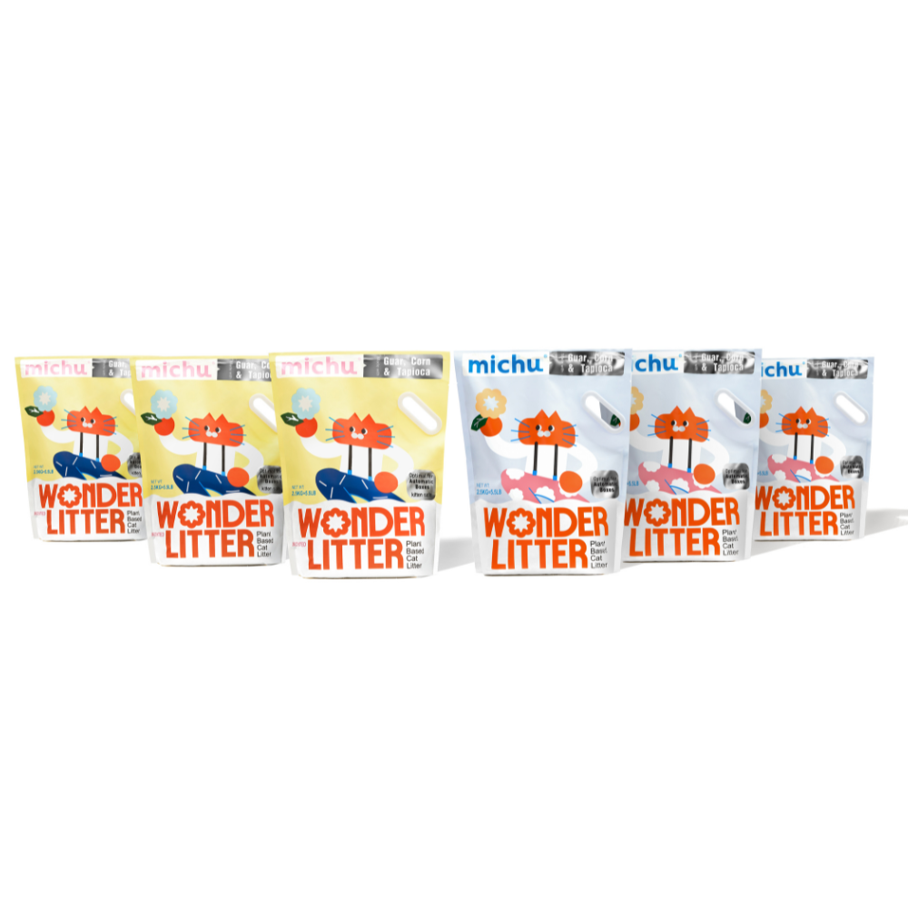 Michu Wonder Cat Litter Plant Based Litter Robot Friendly 5.5lb/88oz ...